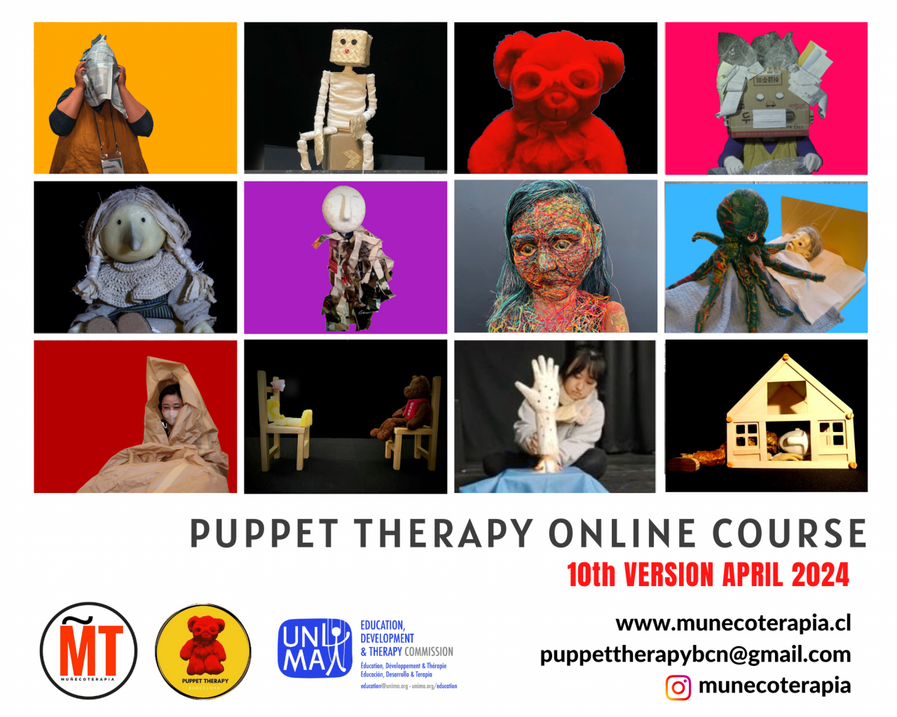 INTERNATIONAL ONLINE COURSE IN PUPPET THERAPY 2024 – 10th English version – Unima - Union ...